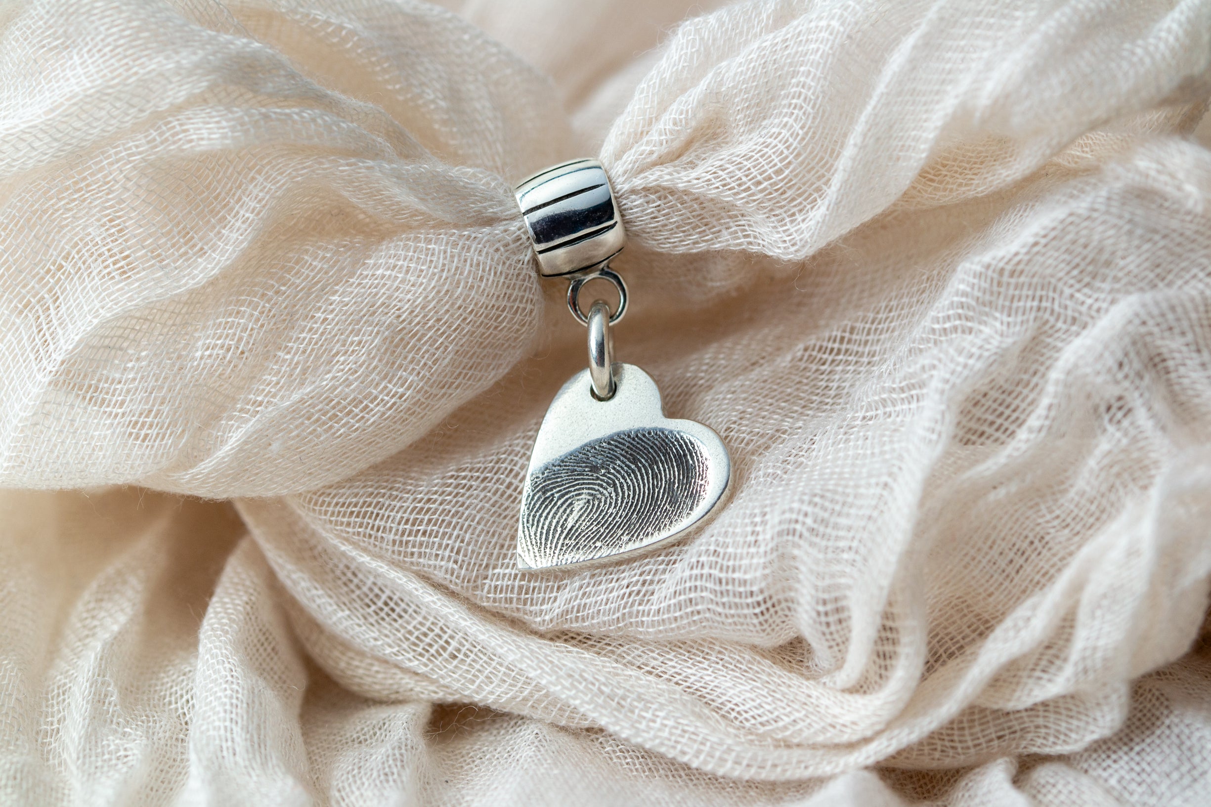 Original Fingerprint Charm on Carrier | Personalised Charm – Smallprint
